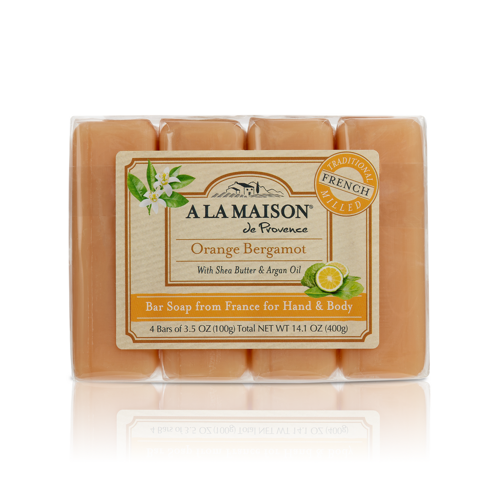 Orange Bergamot Multi Pack Bar Soap 4x3.5oz – A la Maison de Provence